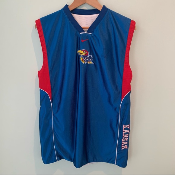 Nike | Shirts | Vintage Nike Ku Kansas University Jayhawks Reversible ...